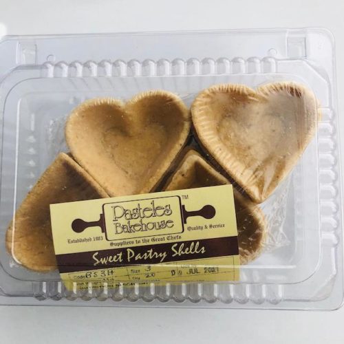 Pastry shell – Heart – 55 x 50 x 16 mmD - Pasteles Bakehouse